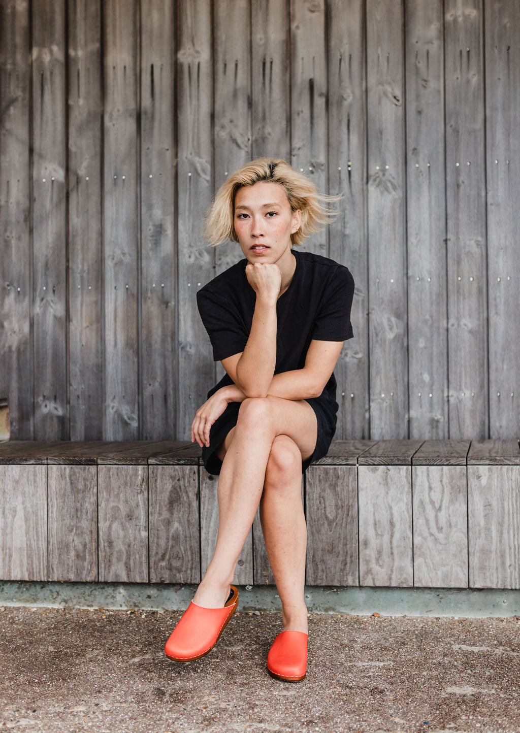 Poppy Red Flex Base Klassisk Clog – KIT + CLOGS STUDIO