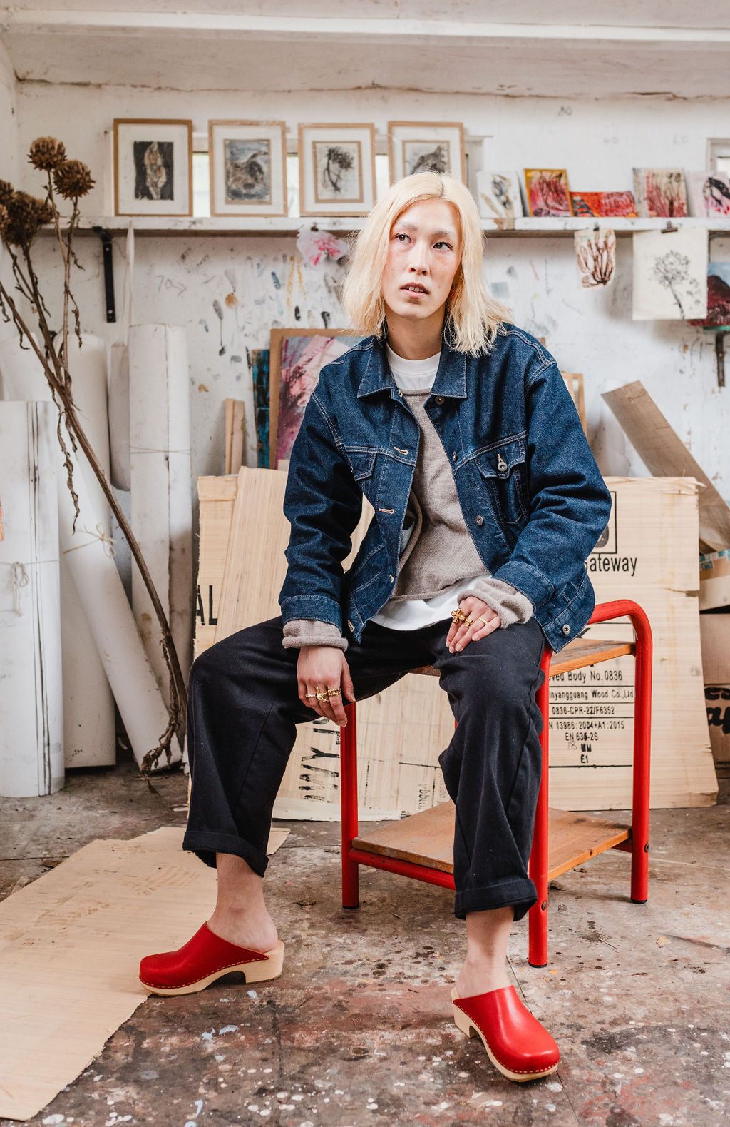 Poppy Mini Heel Klassisk Clog – KIT + CLOGS STUDIO