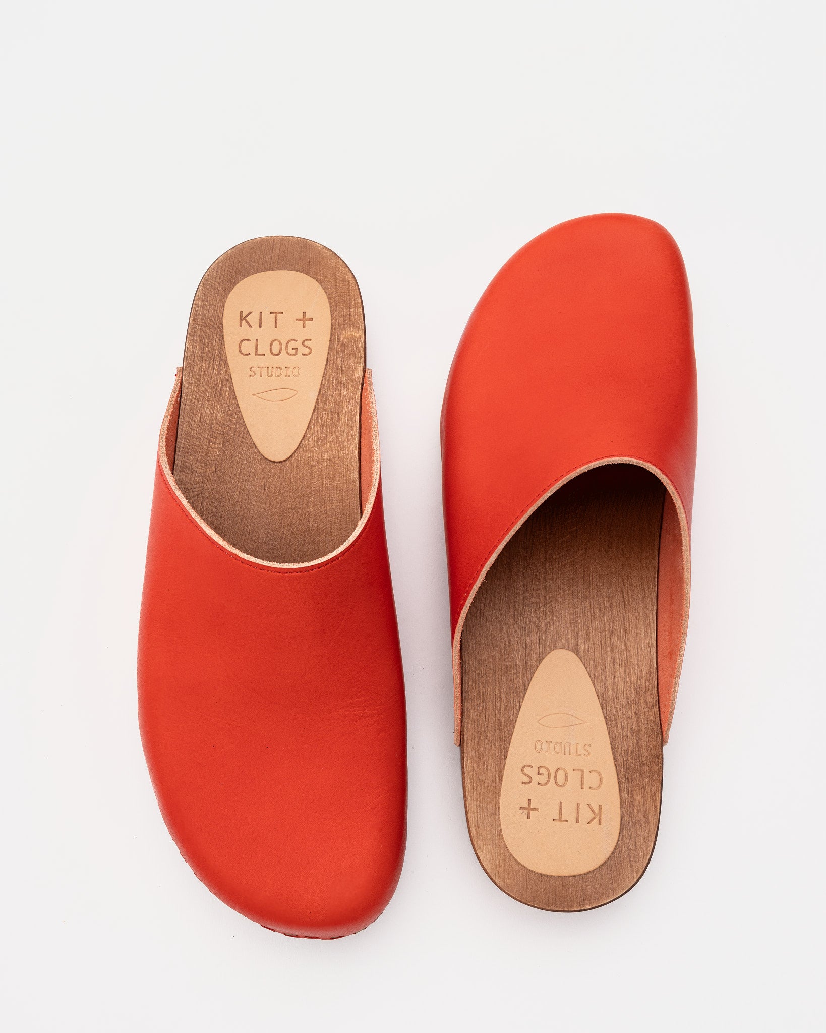 Poppy Red Flex Base Klassisk Clog – KIT + CLOGS STUDIO