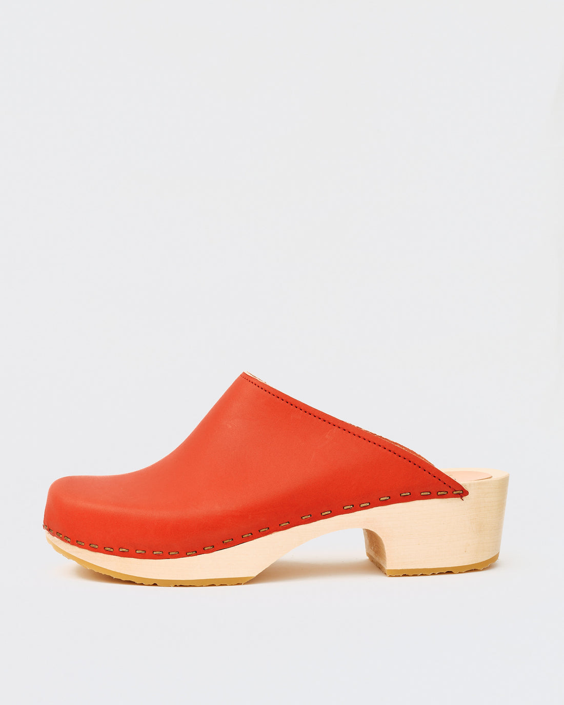 Poppy Red Mini Klassisk Clog – KIT + CLOGS STUDIO