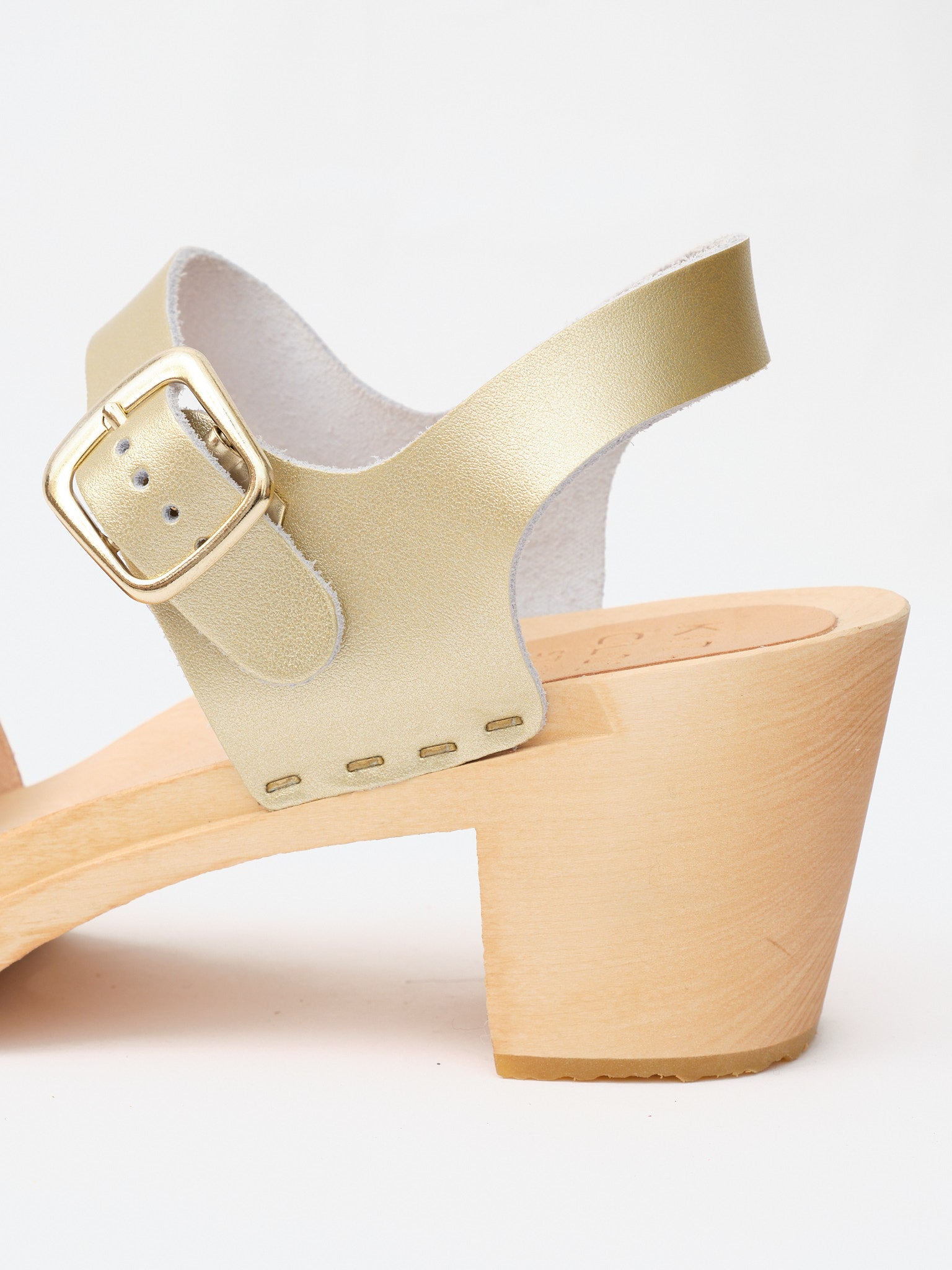 Natural + Champagne Two-Tone Mid Etta Clog – KIT + CLOGS STUDIO