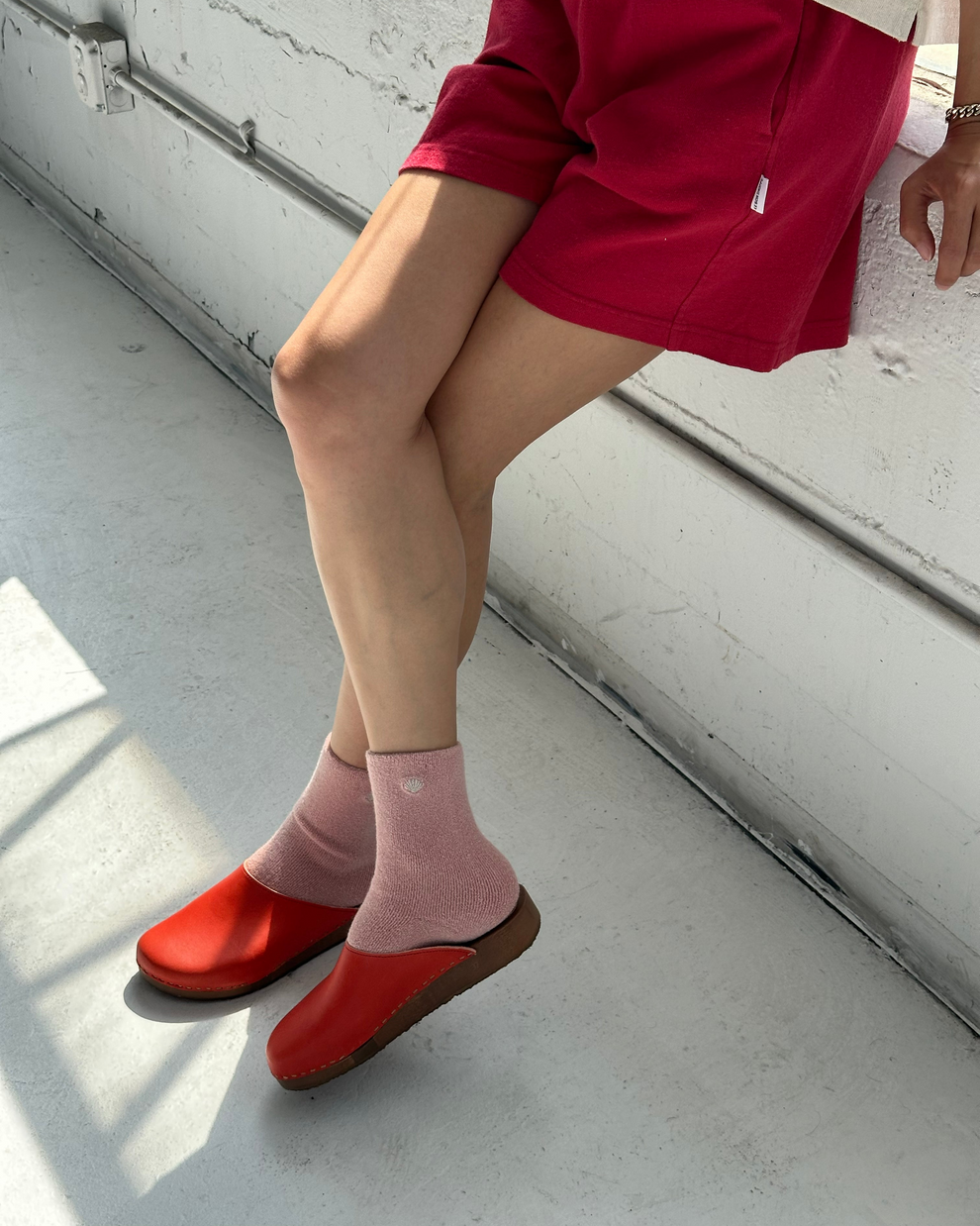 Poppy Red Flex Base Klassisk Clog – KIT + CLOGS STUDIO