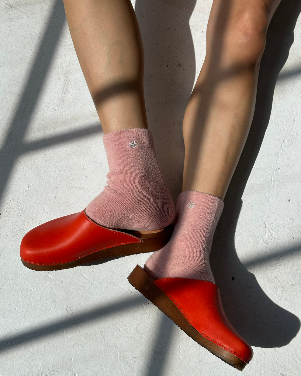 Poppy Red Flex Base Klassisk Clog – KIT + CLOGS STUDIO