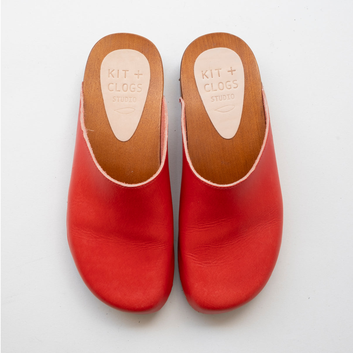 Poppy Red Flex Base Klassisk Clog – KIT + CLOGS STUDIO